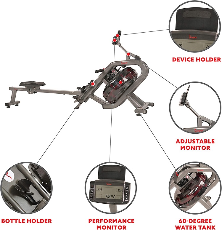 Sunny Phantom Hydro Water Rowing Machine Review – Rowing Machine Blog